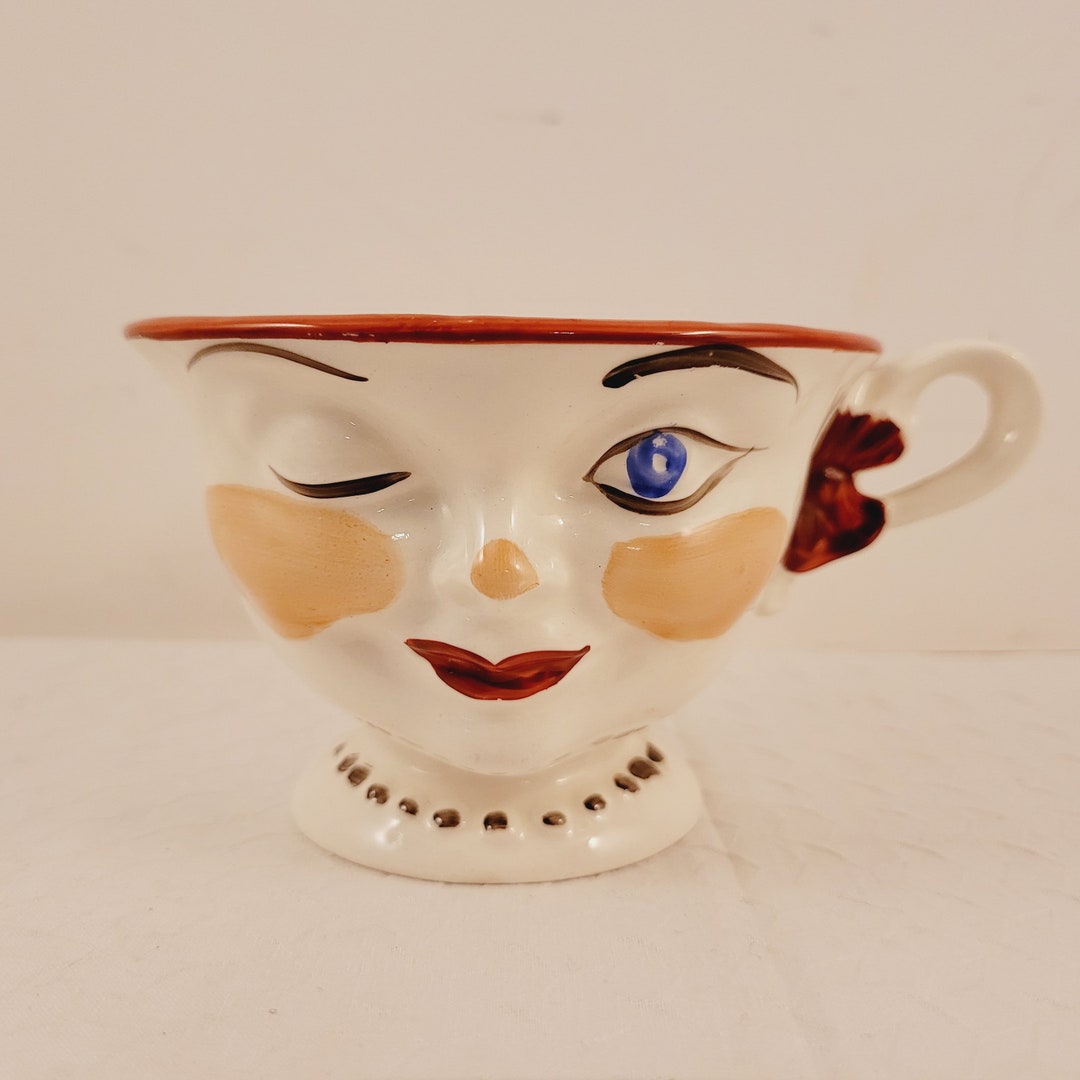 Lipton Tea "winking Eye Lady" Vintage Promotional Teacup - Women's ...