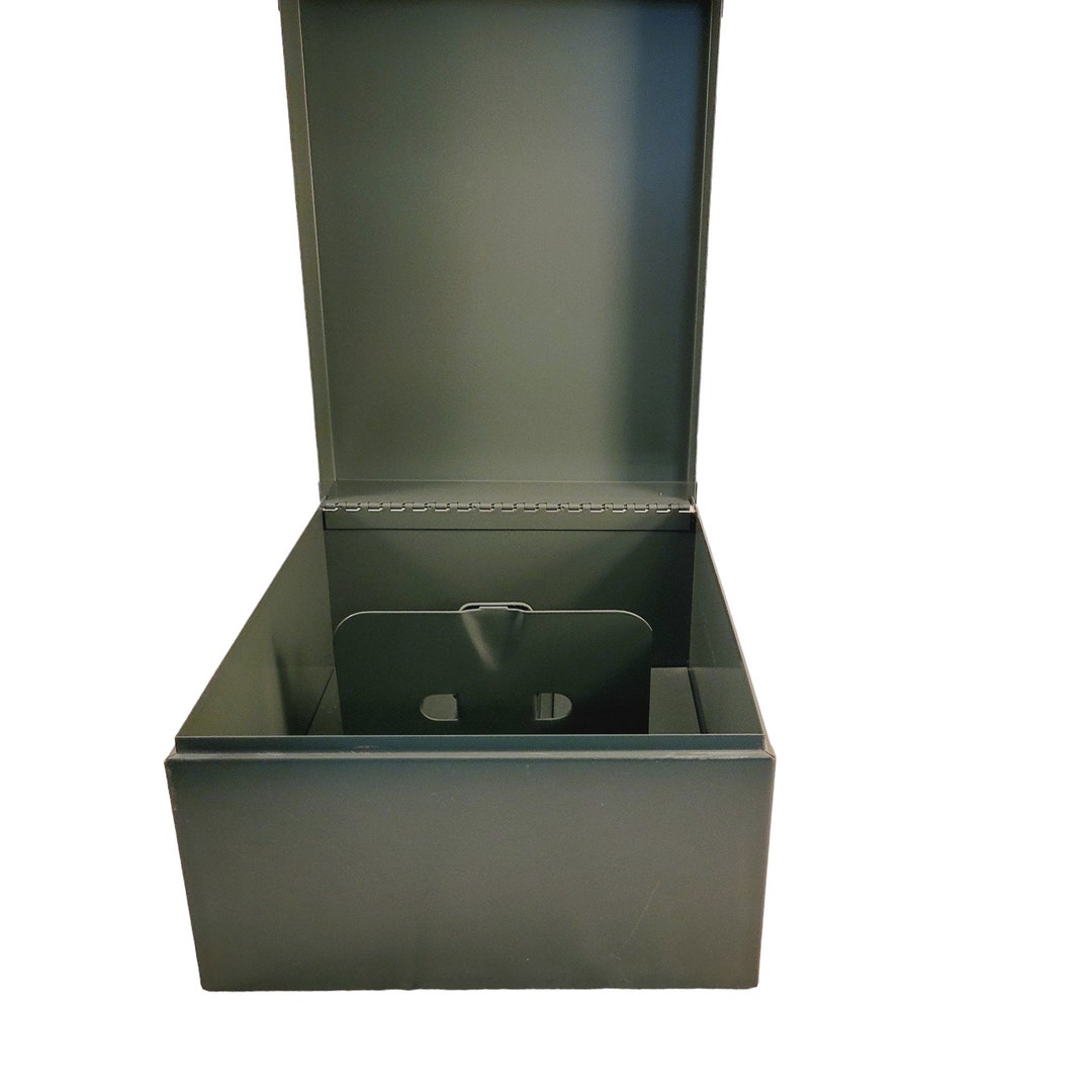 Oxford 8x5 Metal Card File Box-no Lock-no Key-10.5 Deep - Etsy