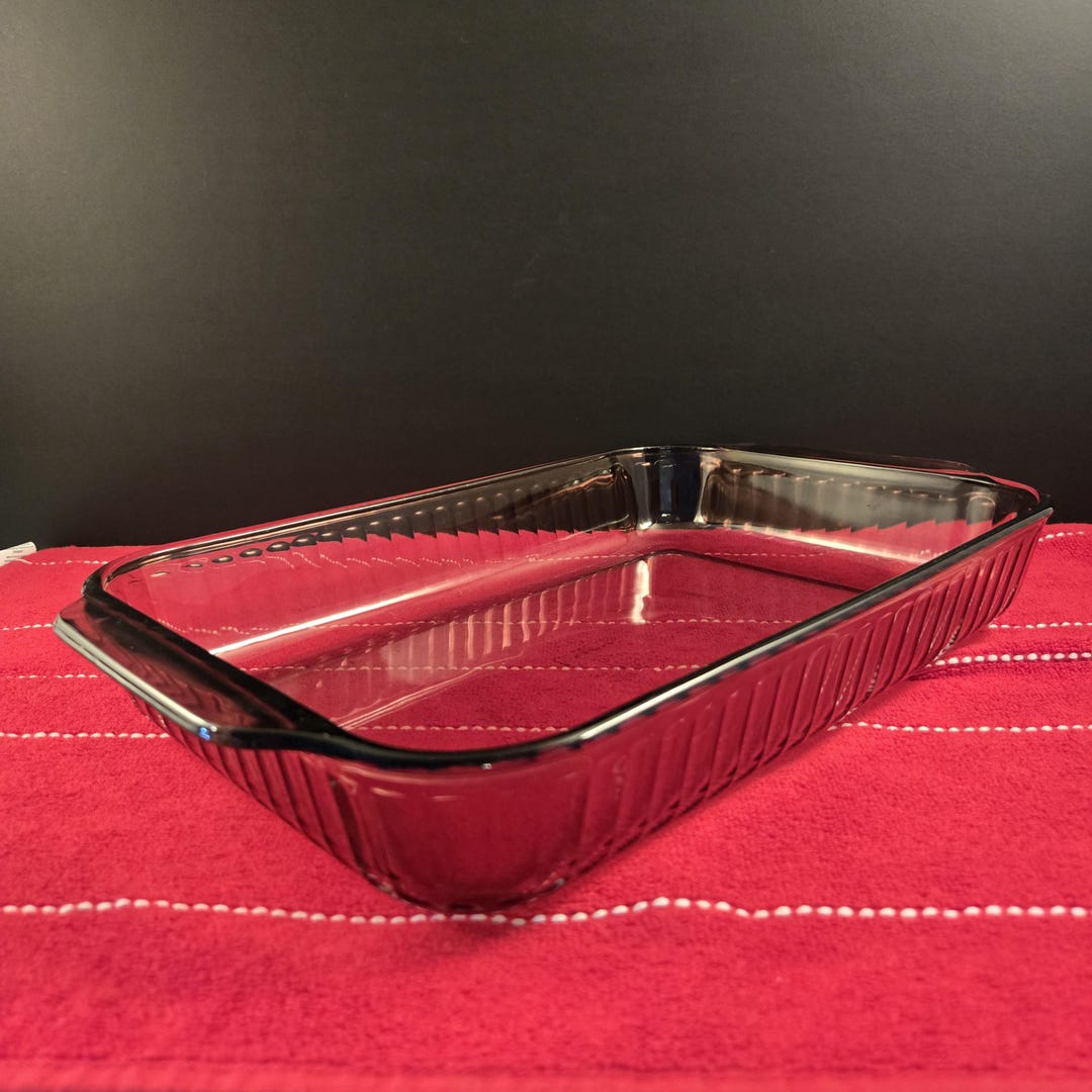 Pyrex Vision Ribbed Glass Lasagna Pan #233 3 QT 3 Litre USA - Etsy