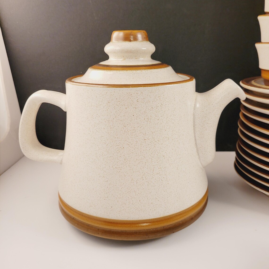 Discontinued Denby "potters Wheel" Dinner-dessert-plates-bowls-serving ...