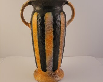 Tall Orange Ceramic Vase Ditmar Urbach Alienware Art Deco - Etsy