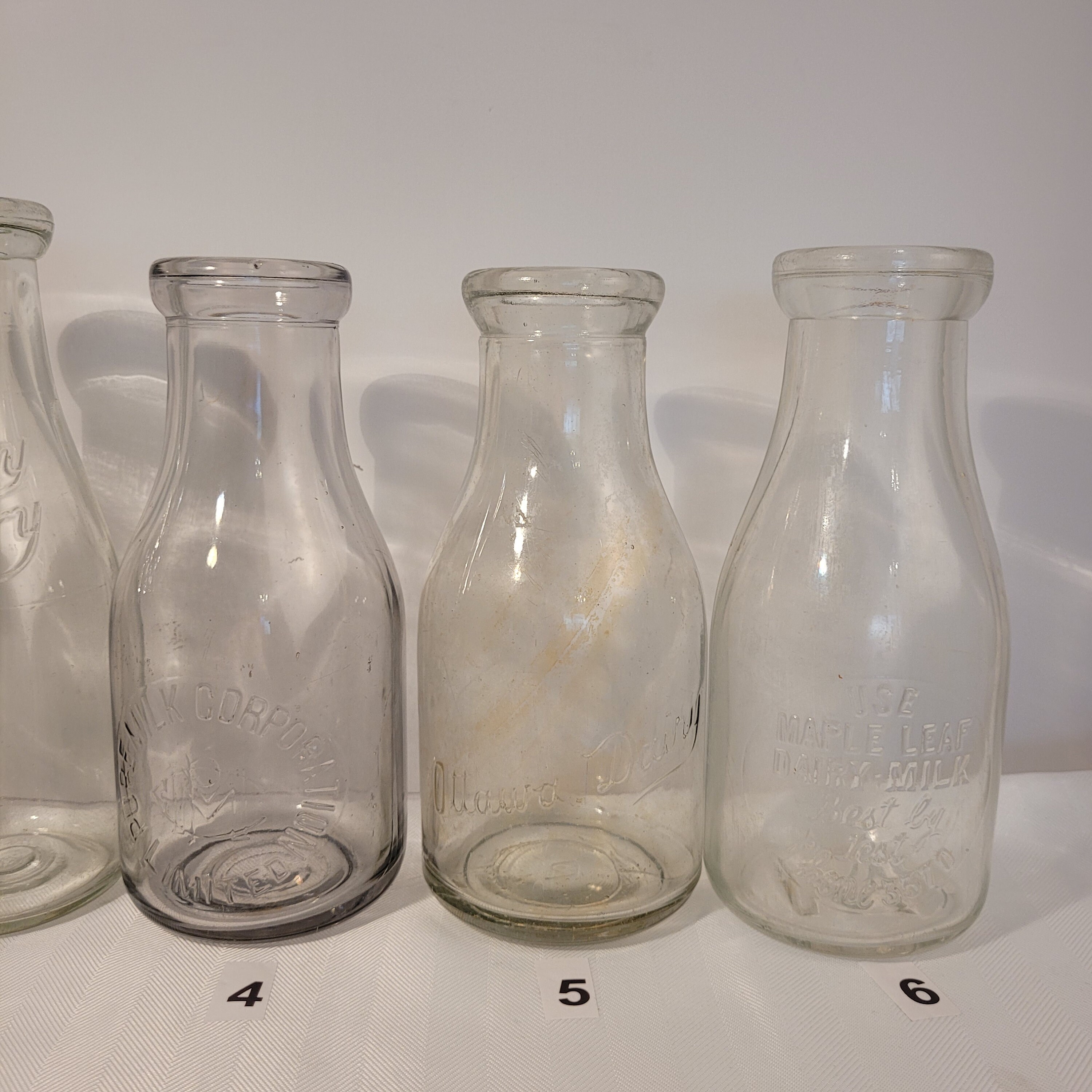 Milk Bottles Glass Milk Bottles Vintage Glass Bottles - Etsy