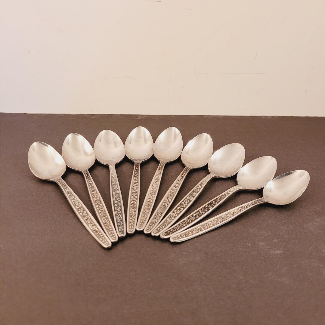 Vintage Set/10 Levco Stainless Steel Coffee Spoons - Japan-mcm - Etsy