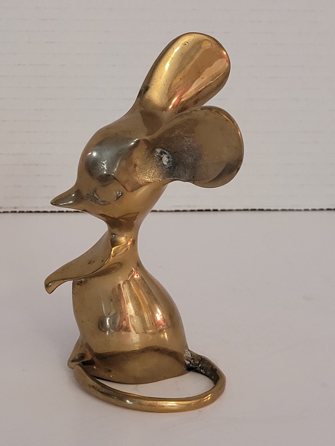 Adorable Solid Brass Mouse 5 Inches Tall - Etsy