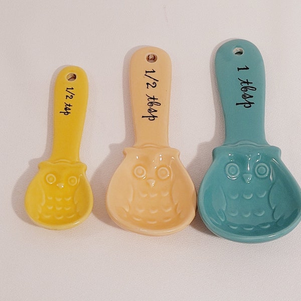 Ceramic Measuring Spoons - Etsy