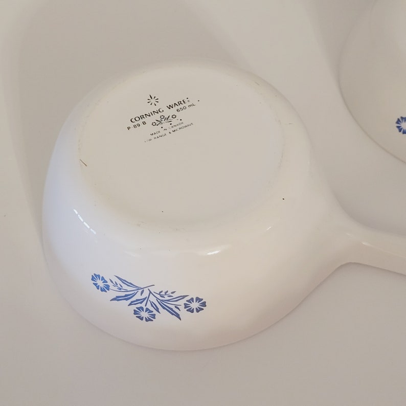 Vintage Cornflower Blue Corning Ware Saucepans-1 With Pouring Lip and ...