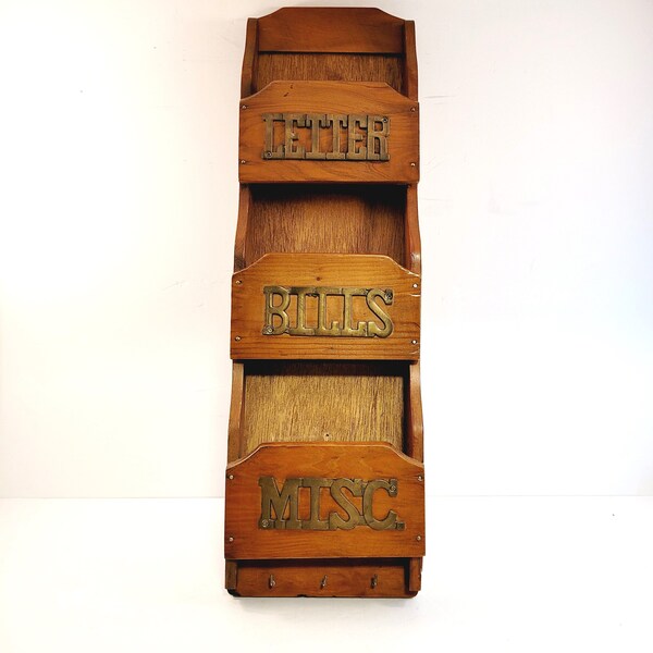 Wood Mail Organizer - Etsy