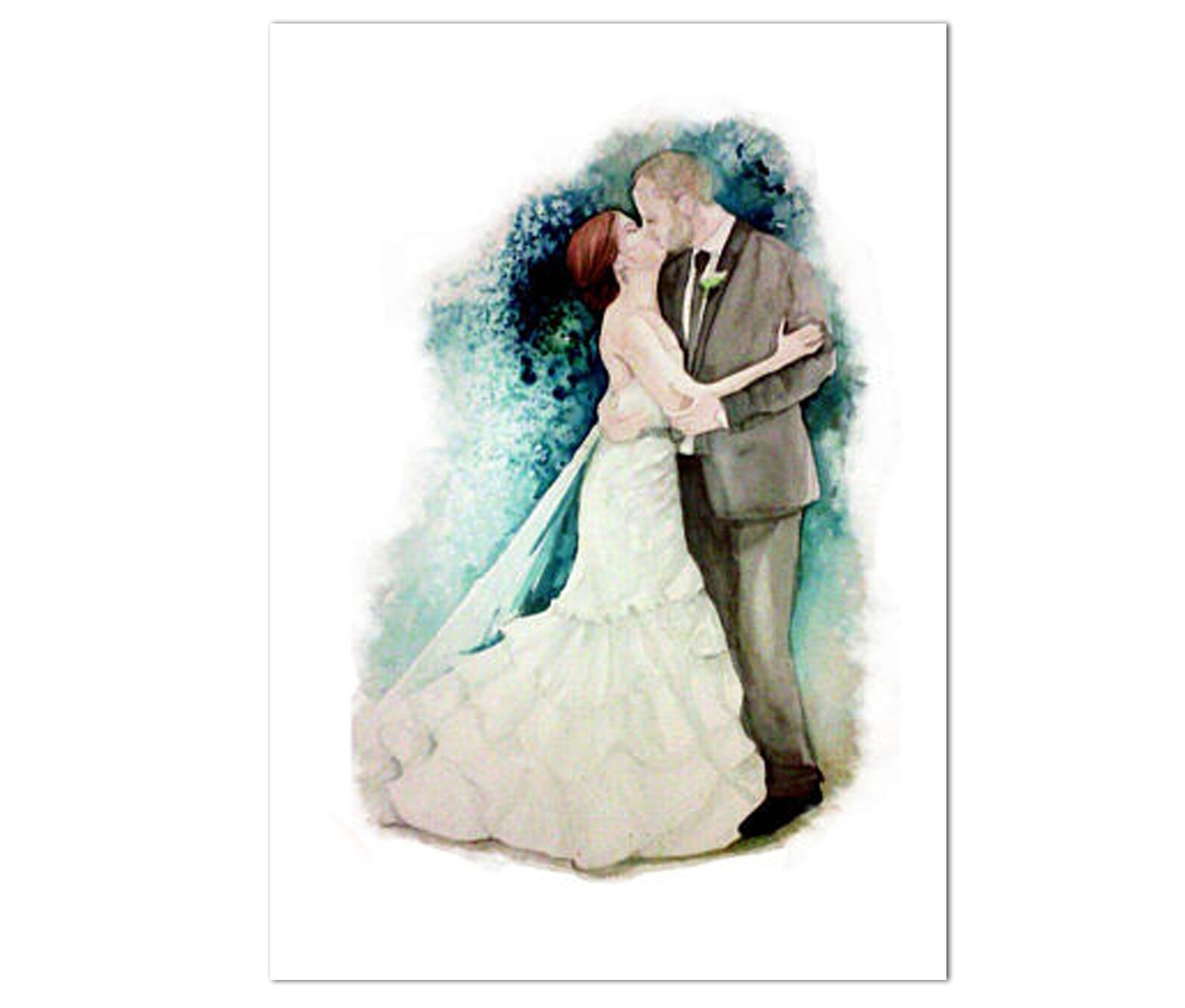 Custom Wedding Couple Print | Etsy