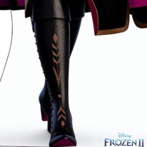 Frozen 2 Anna Boot Embroidery Appliqué Costume Cosplay - Etsy