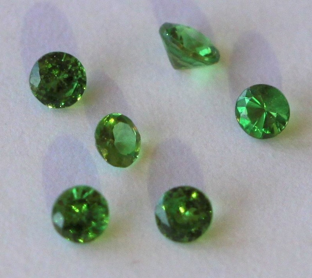 Tsavorite Garnet 2.1mm Dark Green Garnet VS Clarity Loose - Etsy Sweden