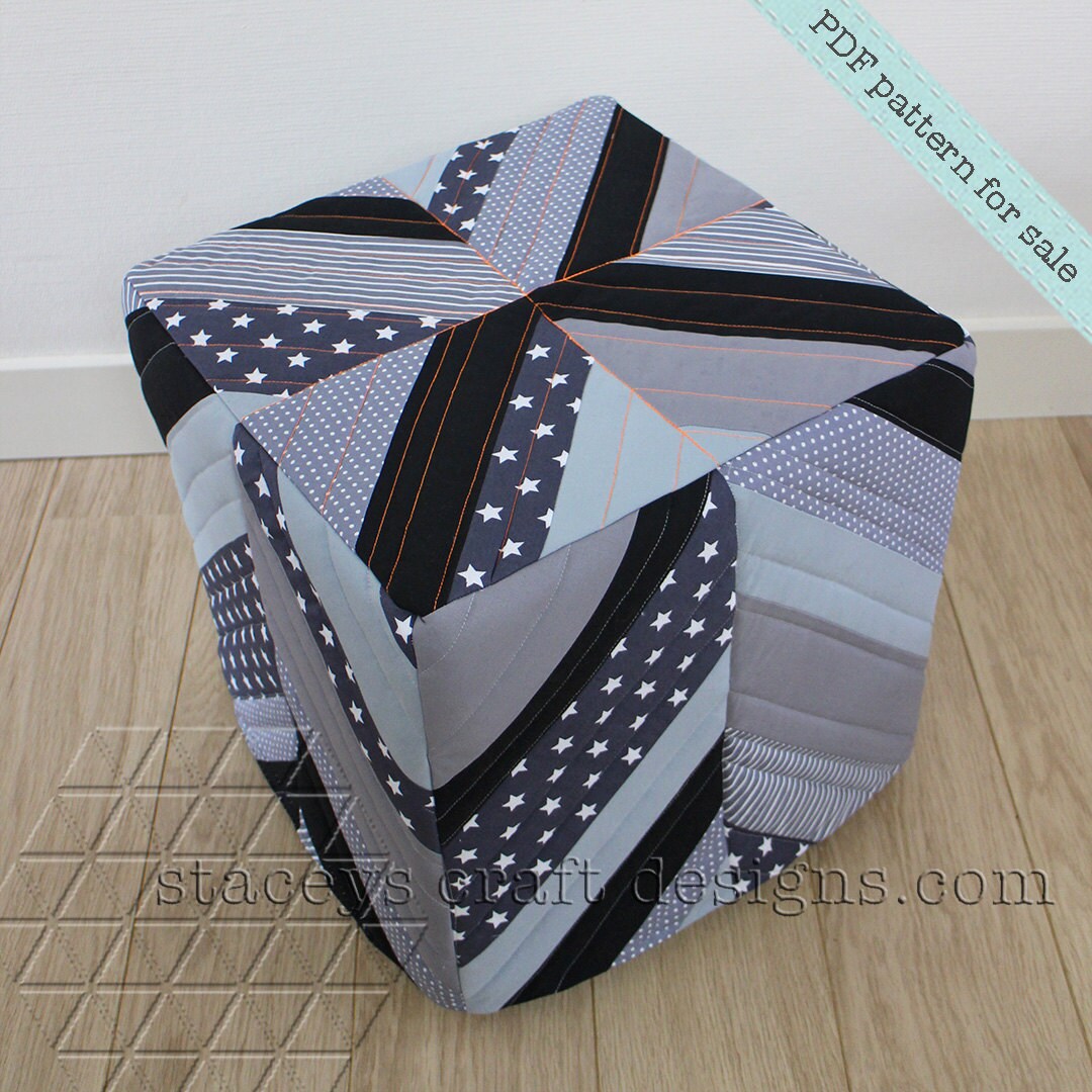 Pouf Cover - PDF Sewing Pattern With Instructions - Etsy