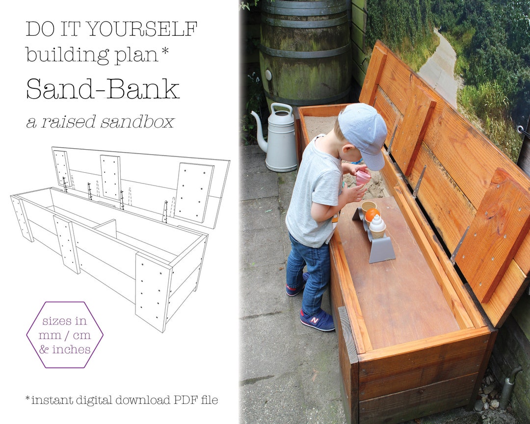 Do It Yourself Plans - Raised Sandbox - Sandbank - Sandpit ...