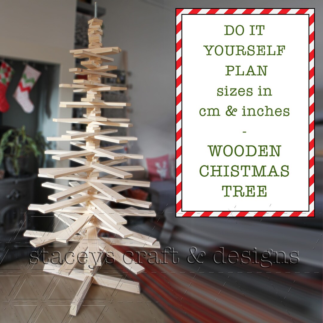 DIY (do It Yourself) Building Plan - Reusable Wooden Christmas Tree ...
