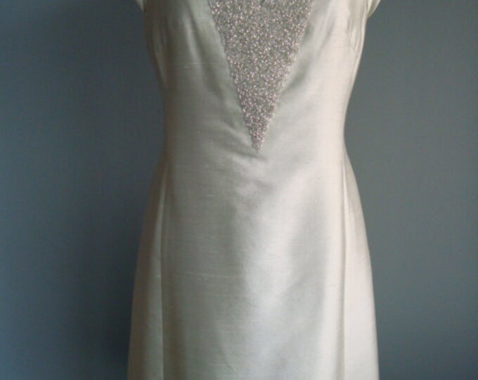 60's Celery Green Silk Shantung Plus Size Designer Vintage - Etsy