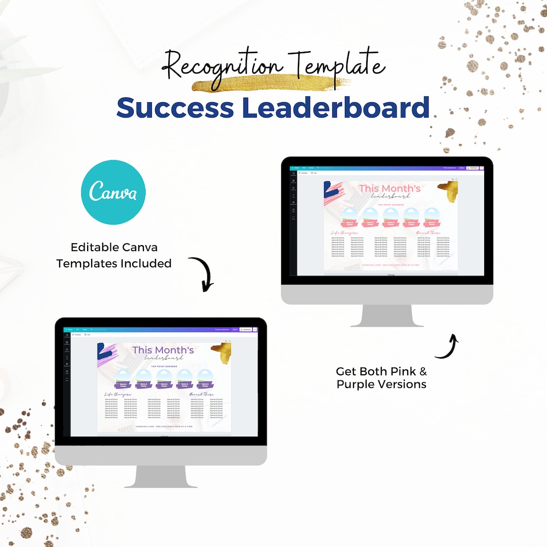 Partner Success Club Leaderboard - Canva Template - Partner Template ...