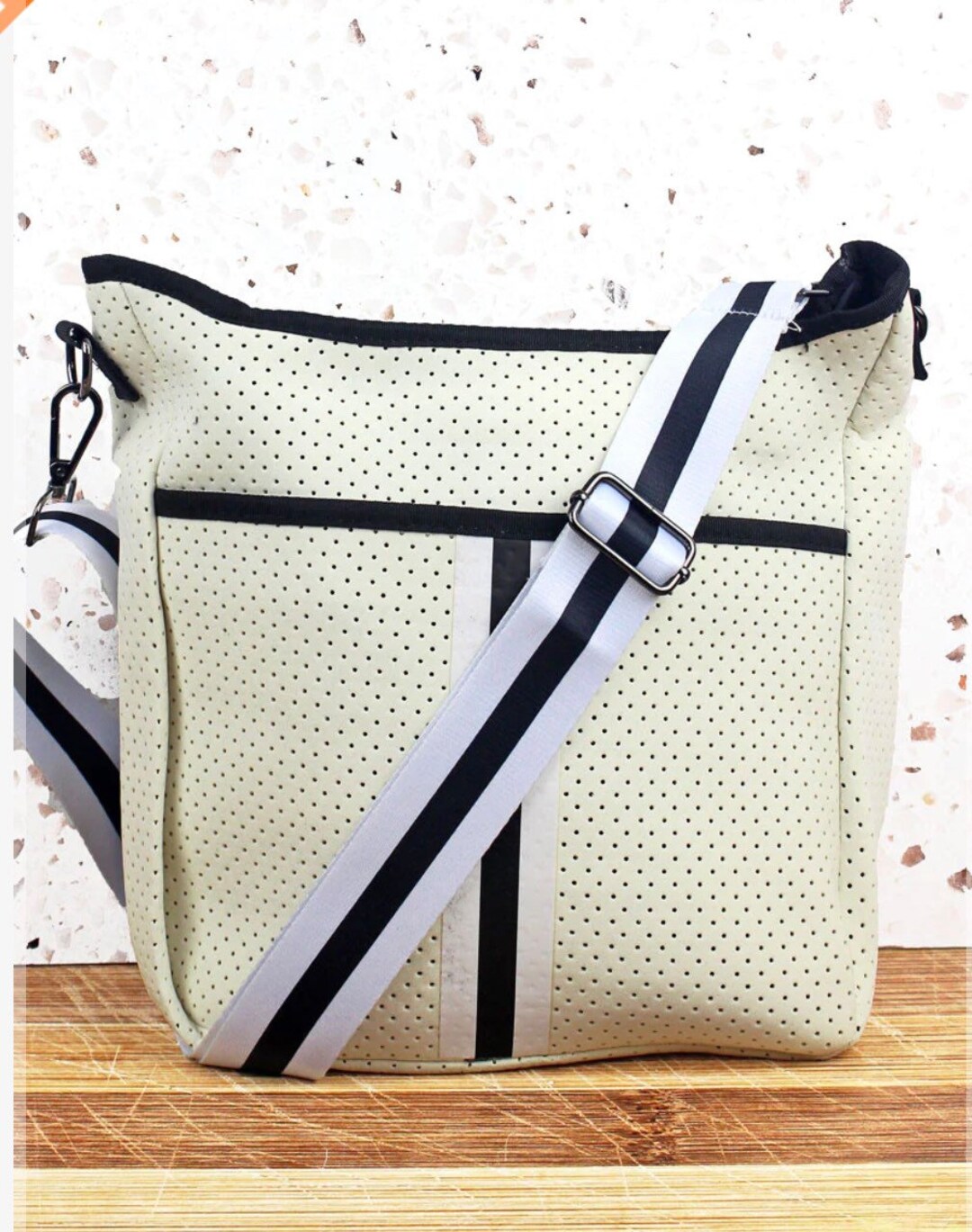 Cream Colored Neoprene Crossbody Purse - Etsy