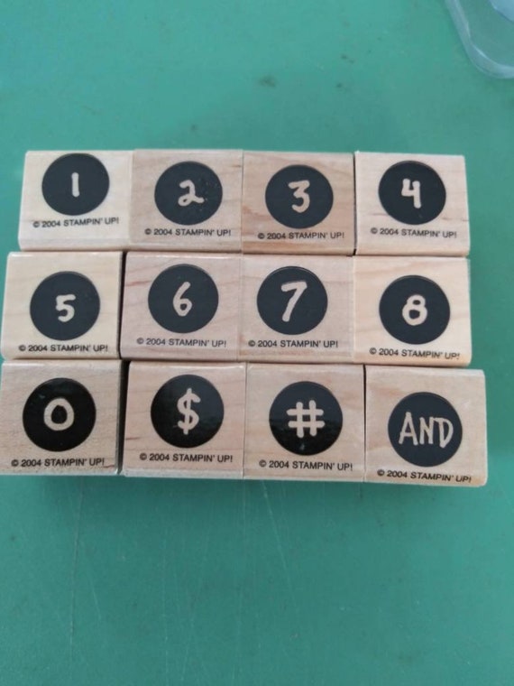 Stampin' up Set Alphadot Numbers | Etsy