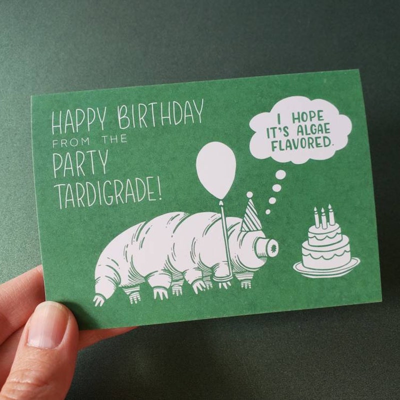 Birthday Card Microbiology - Etsy