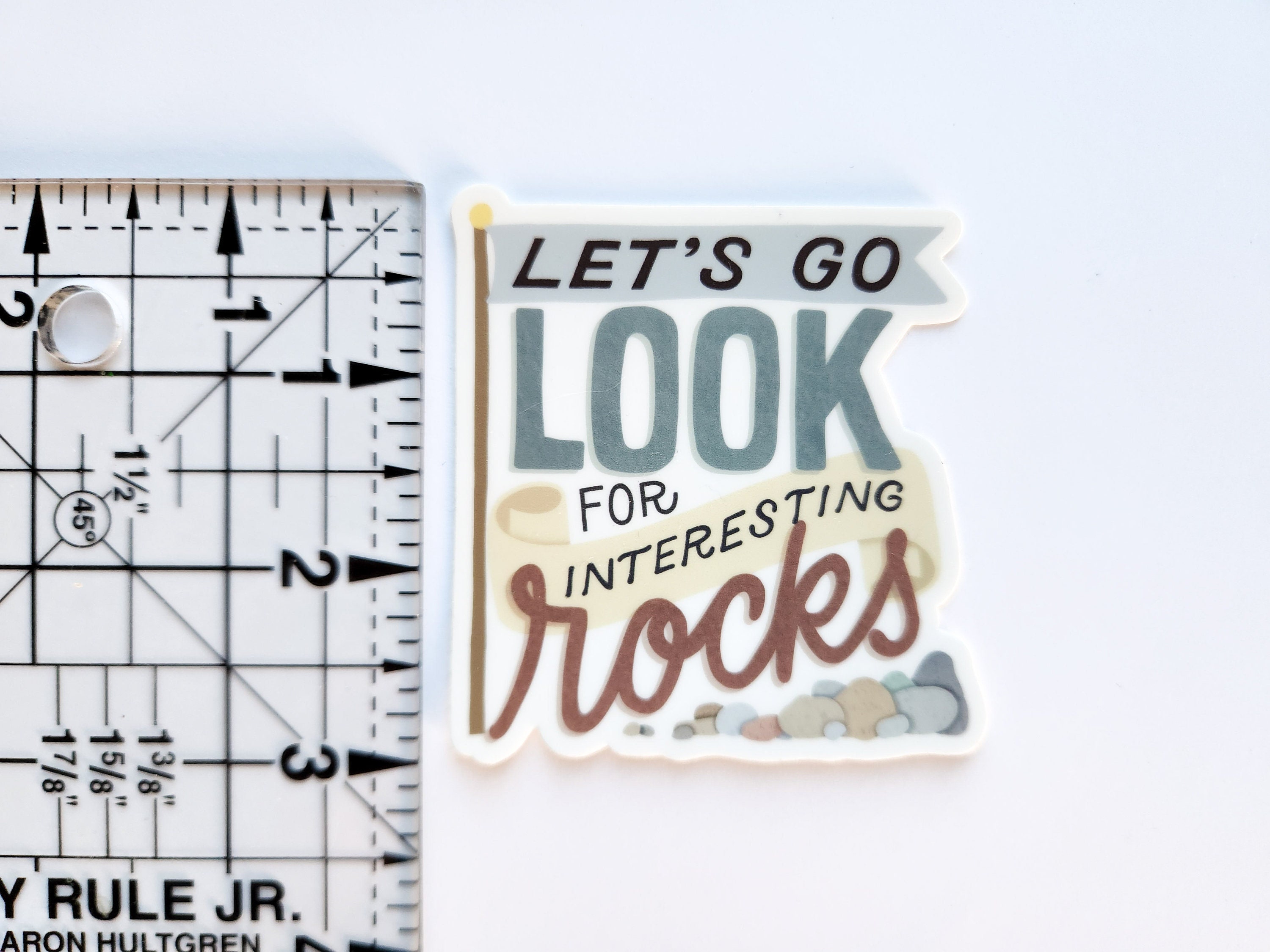Card & Sticker // Geology Birthday Greeting Card and Vinyl Decal Bundle ...