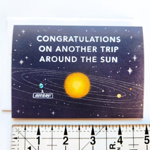 Card // Congratulations on Your Orbit Around the Sun, Astronomy Science ...