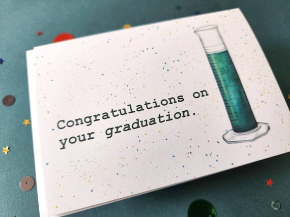 Card // Congratulations on Your Graduation Graduated - Etsy