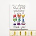 Card // Thank You, Chemistry Teacher, Lab, Flasks Glassware - Etsy