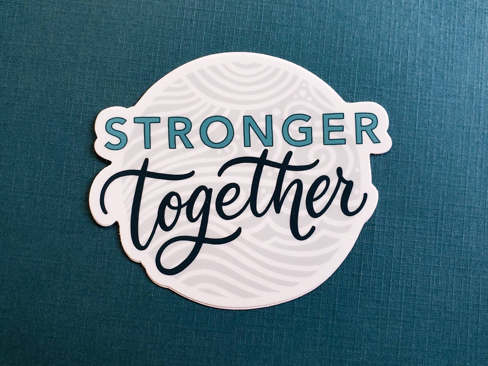 Sticker // Stronger Together Vinyl Sticker Motivational and - Etsy