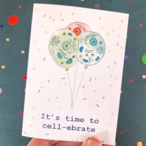 Card // Time to Cell-ebrate, Celebration Celebrate Science Joke ...