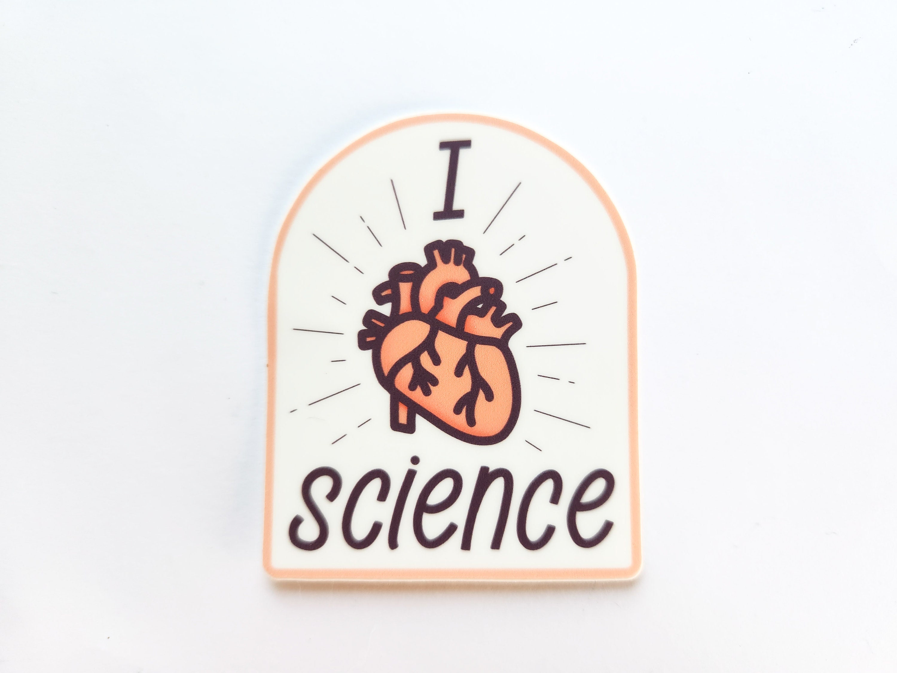 Sticker // I Heart Science Sticker, Anatomical Heart, Anatomy Biology ...