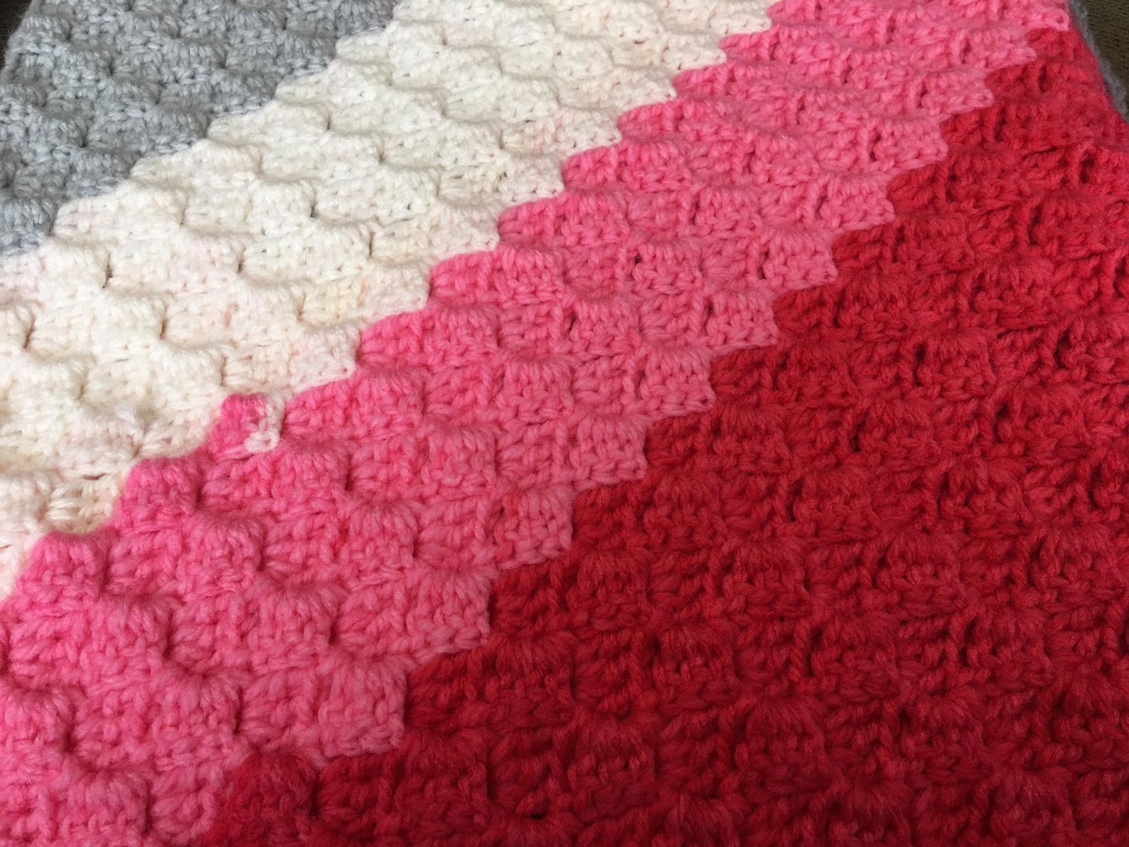 Crocheted Geometric Baby Blanket - Etsy
