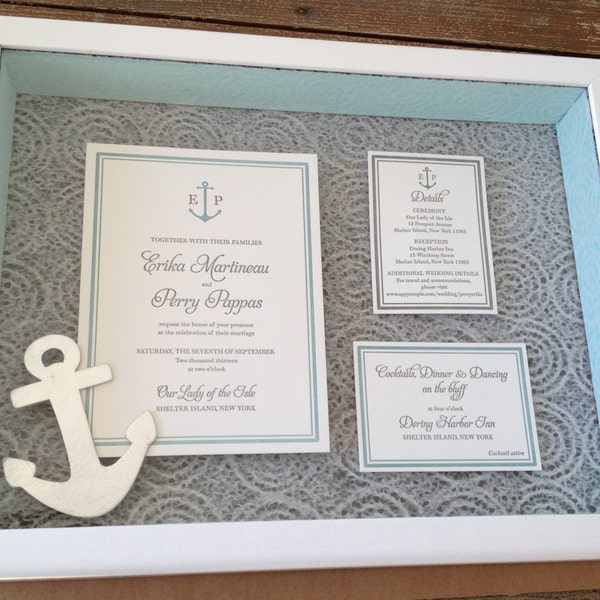Wedding Invitation Shadow Box - Etsy
