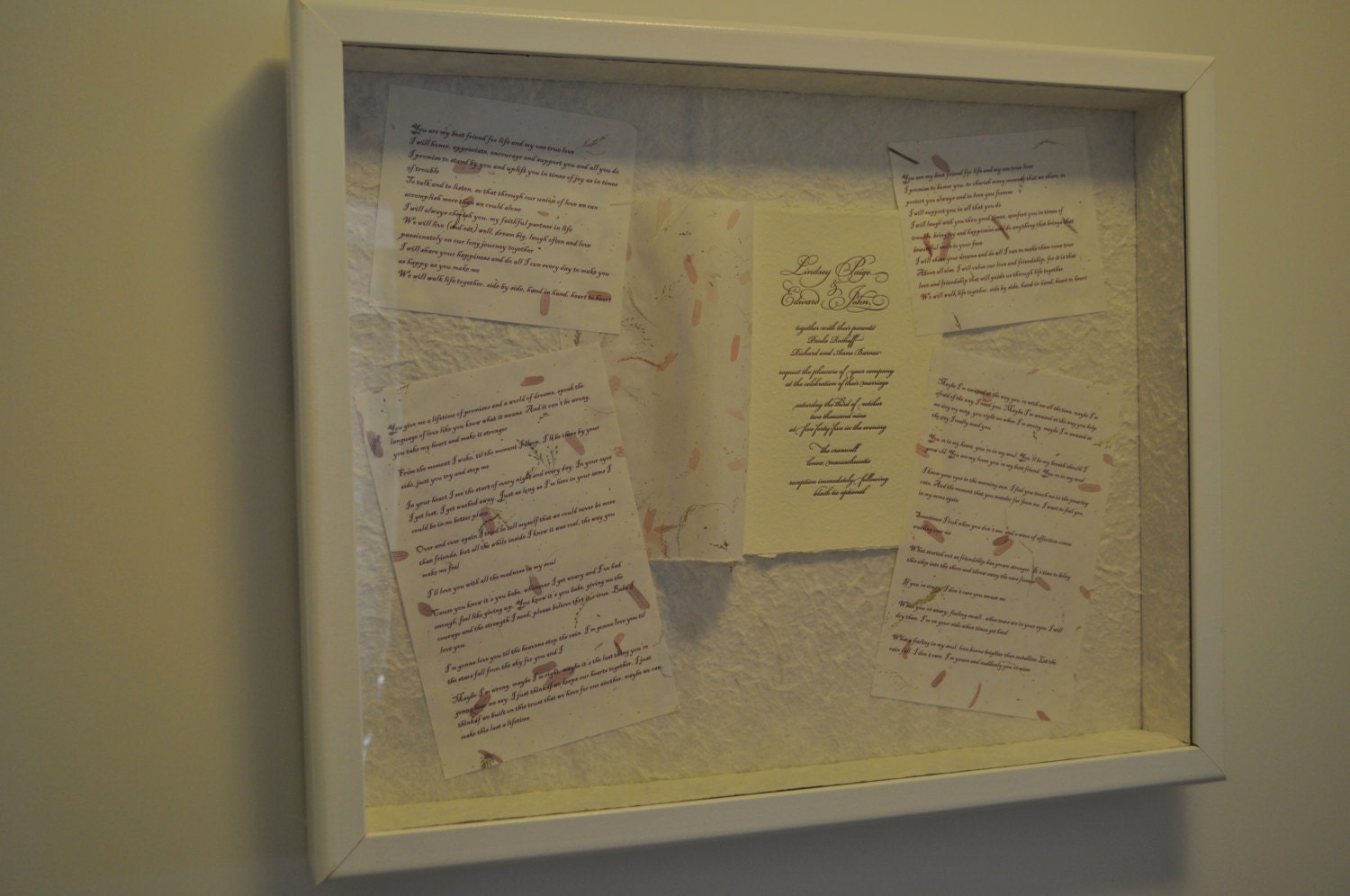 Custom Keepsake Wedding Invitation Shadow Box - Etsy