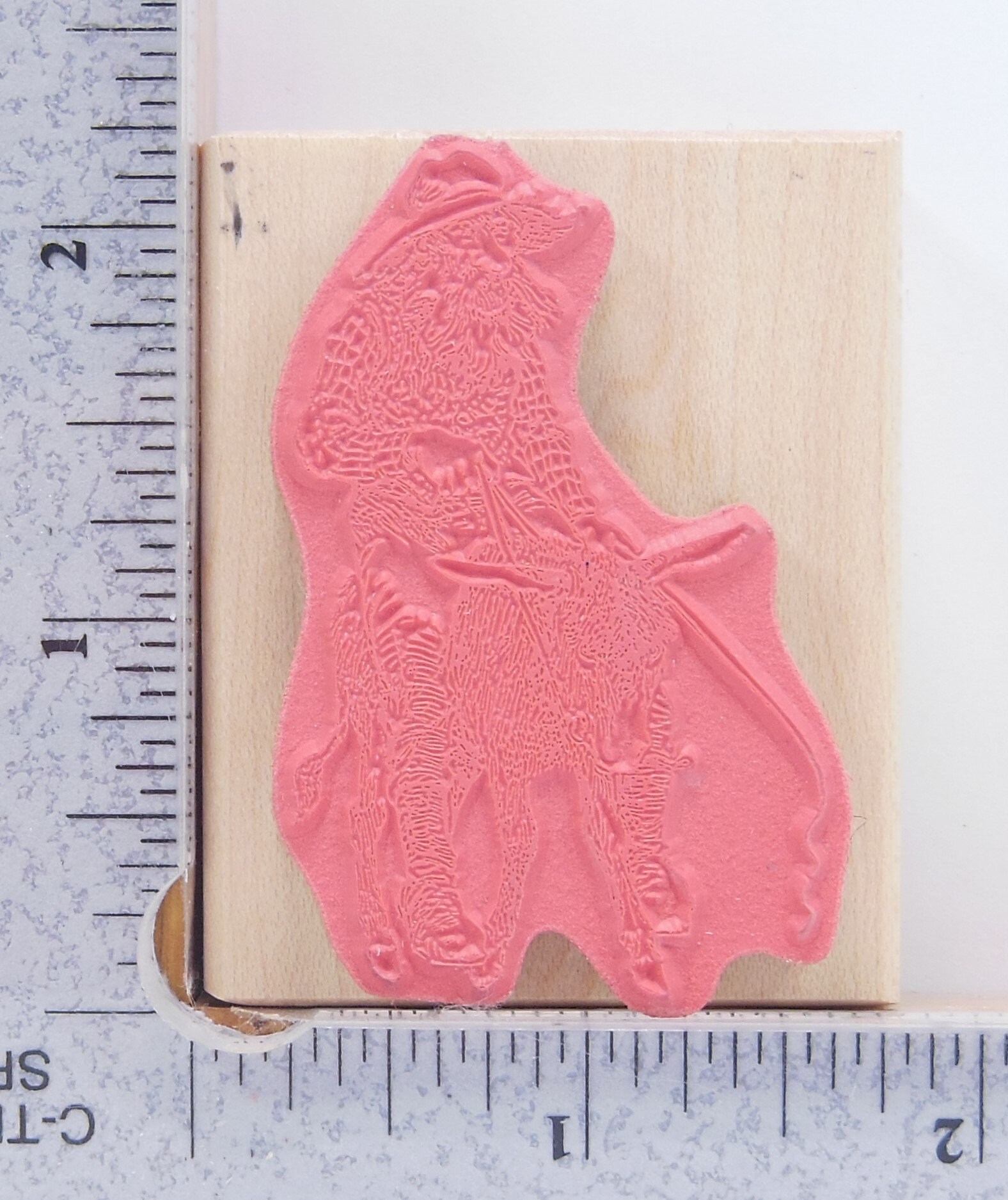 100 Proof Press OLD MAN on MULE Wood Mount Rubber Stamp - Etsy