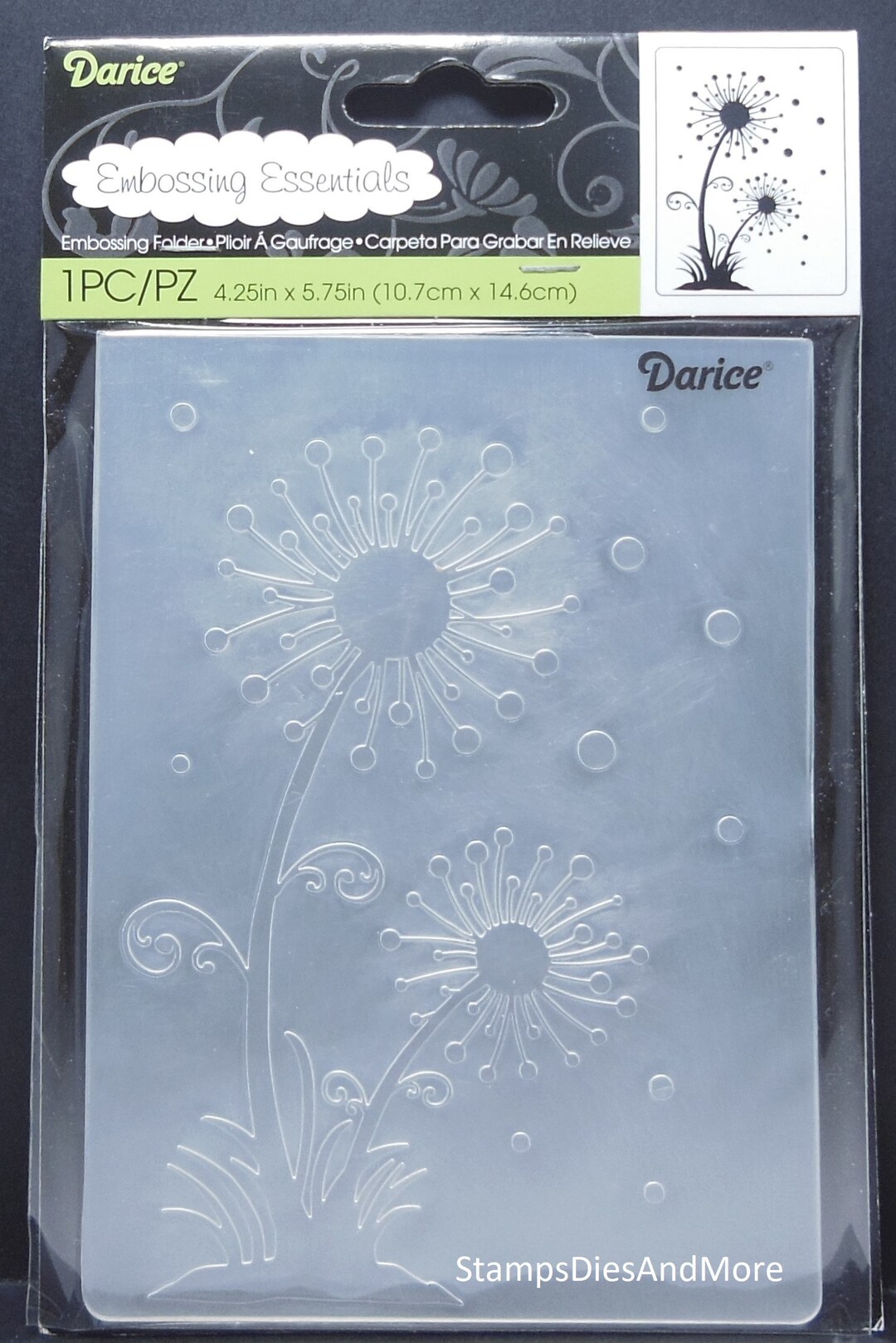 Darice DANDELIONS Weeds Embossing Folder/paper Crafts/special - Etsy