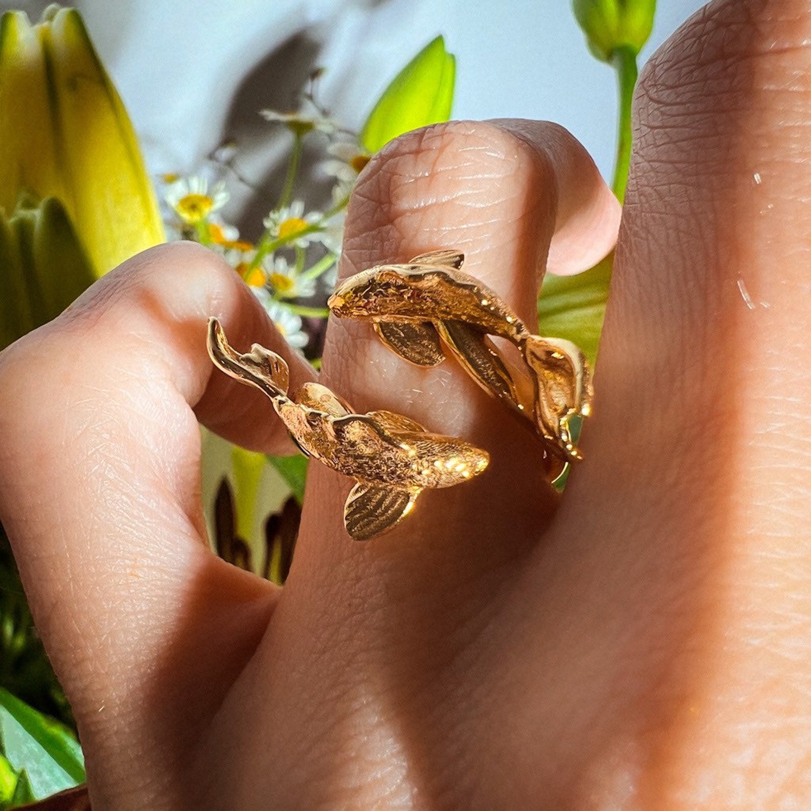 Koi Ring Silver Pisces Ring Fish Ring Animal Friend Ring | Etsy