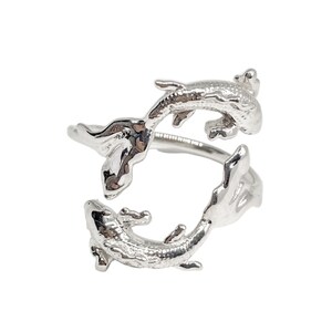 Pisces Ring Koi Ring Cute Silver Zodiac Ring Astrology - Etsy