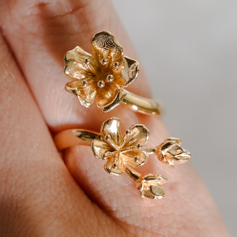 Cherry Blossom Ring - Etsy
