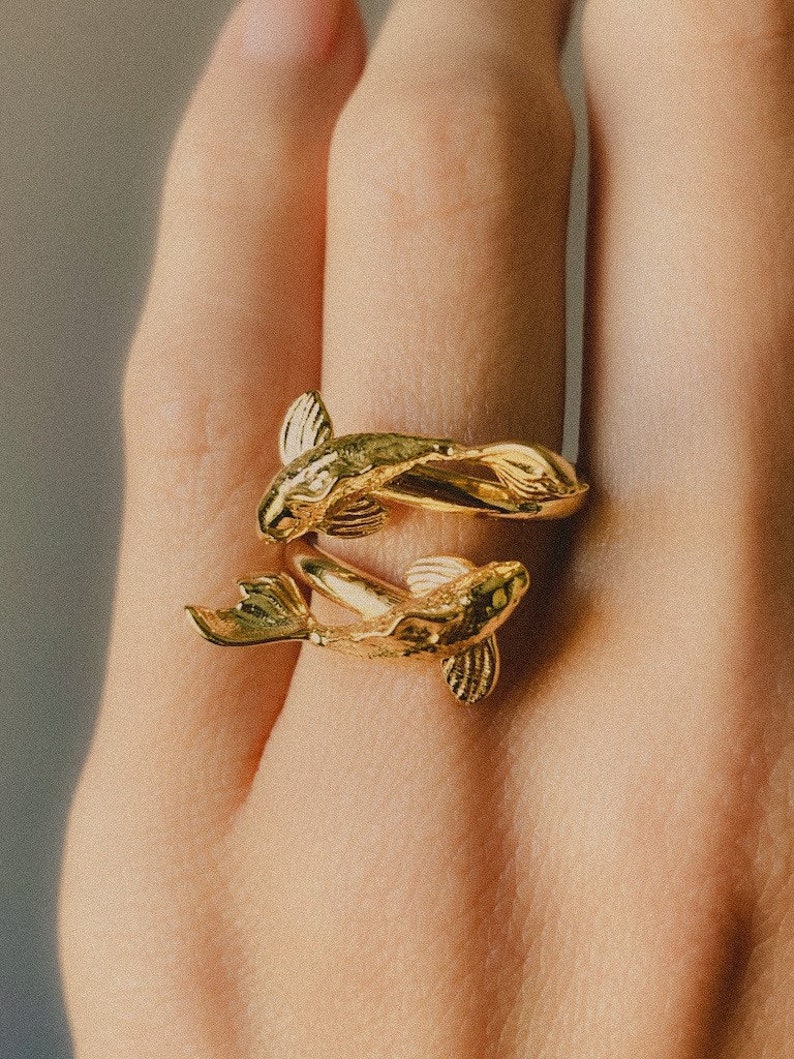 Koi Ring Silver Pisces Ring Fish Ring Animal Friend Ring | Etsy