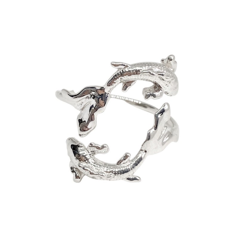 Pisces Ring Koi Ring Cute Silver Zodiac Ring Astrology - Etsy