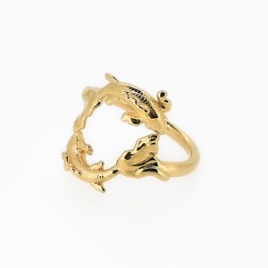 Pisces Ring Koi Ring Cute Silver Zodiac Ring Astrology - Etsy