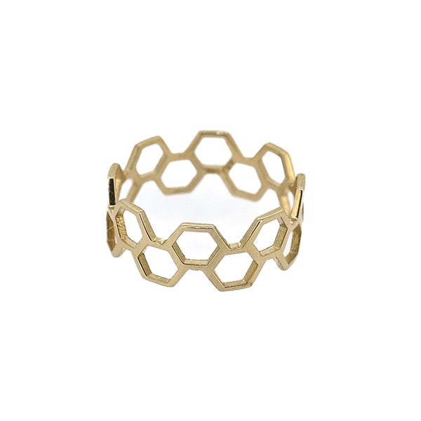 Honeycomb Ring - Etsy Canada