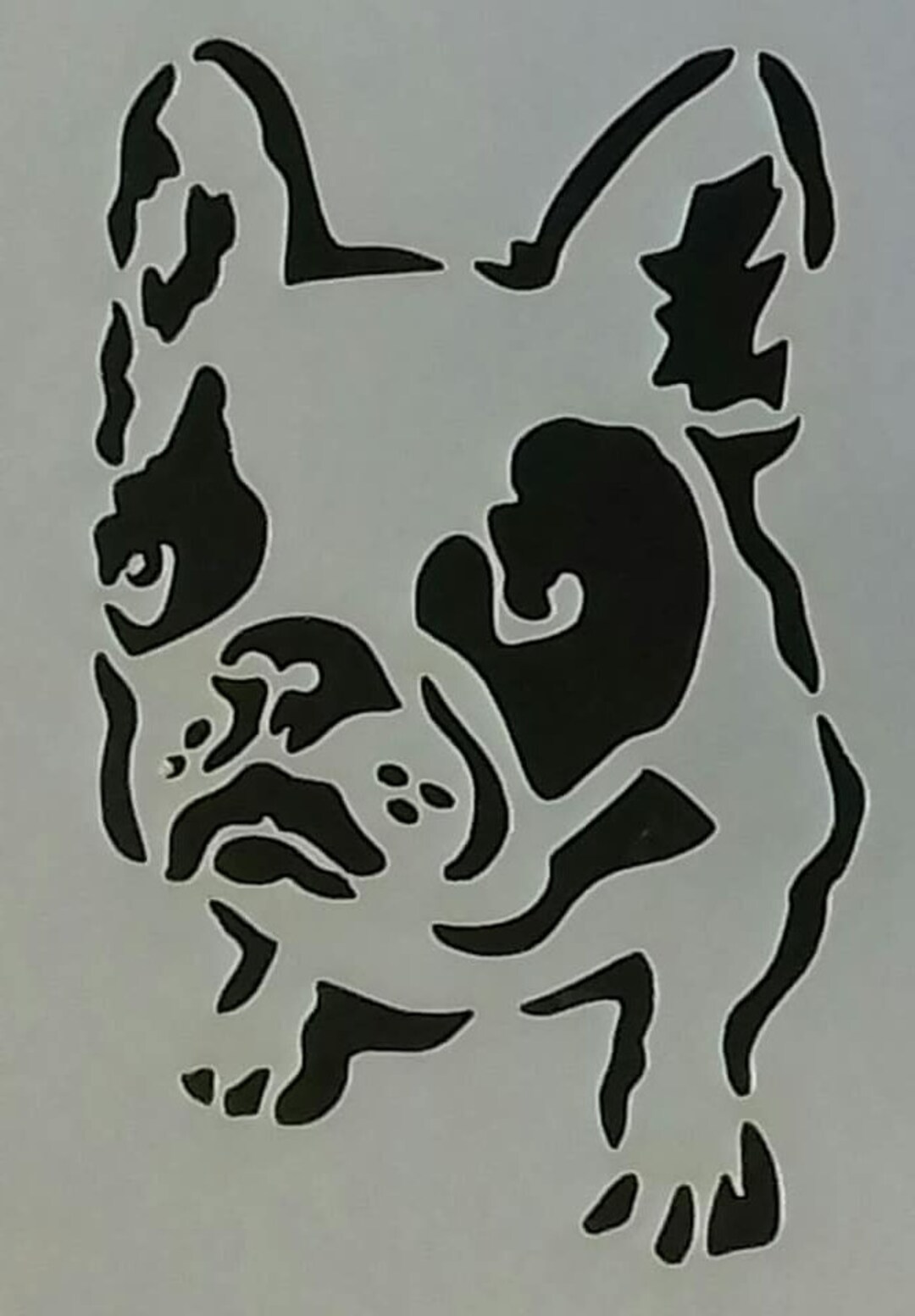 2 X French Bulldog Wall Decor Stencils for Decoration Craft Hobby ...
