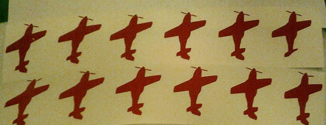 20 X Planes Hi-viz Stickers for Helmet Bike Backpack Car Van Cycle ...