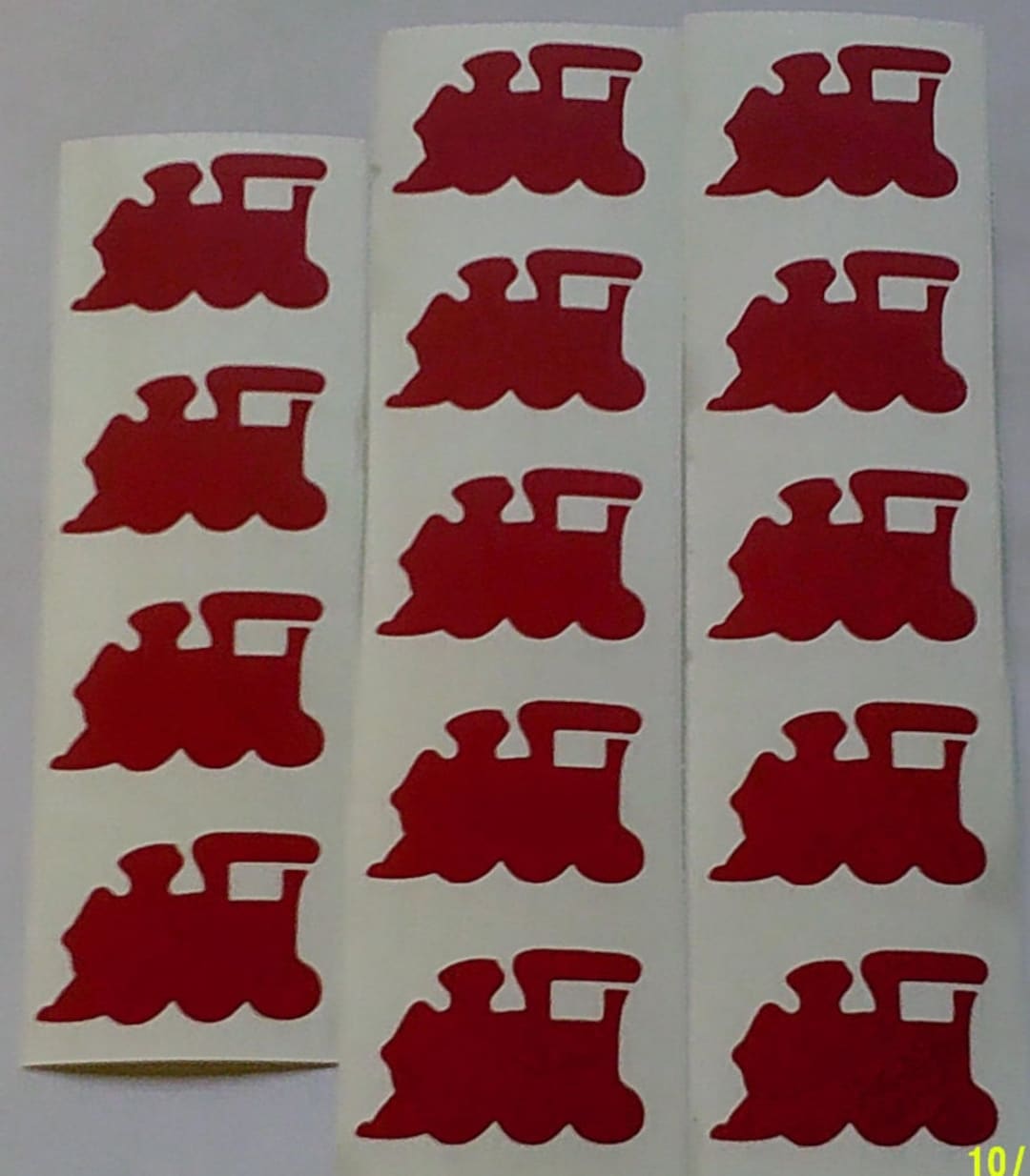 10 - 100 Red Train Stickers - Great for Embellishing Craft Projects ...