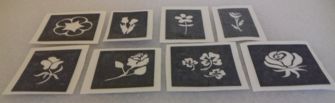 Flower Mini Small Stencils for Etching on Glass Hobby Craft Etch ...