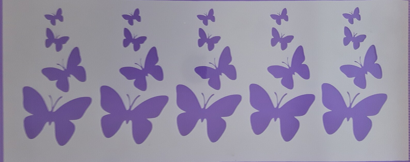 Butterfly Strip Mylar Stencil Sheets for Cake Decoration / Wall Border ...