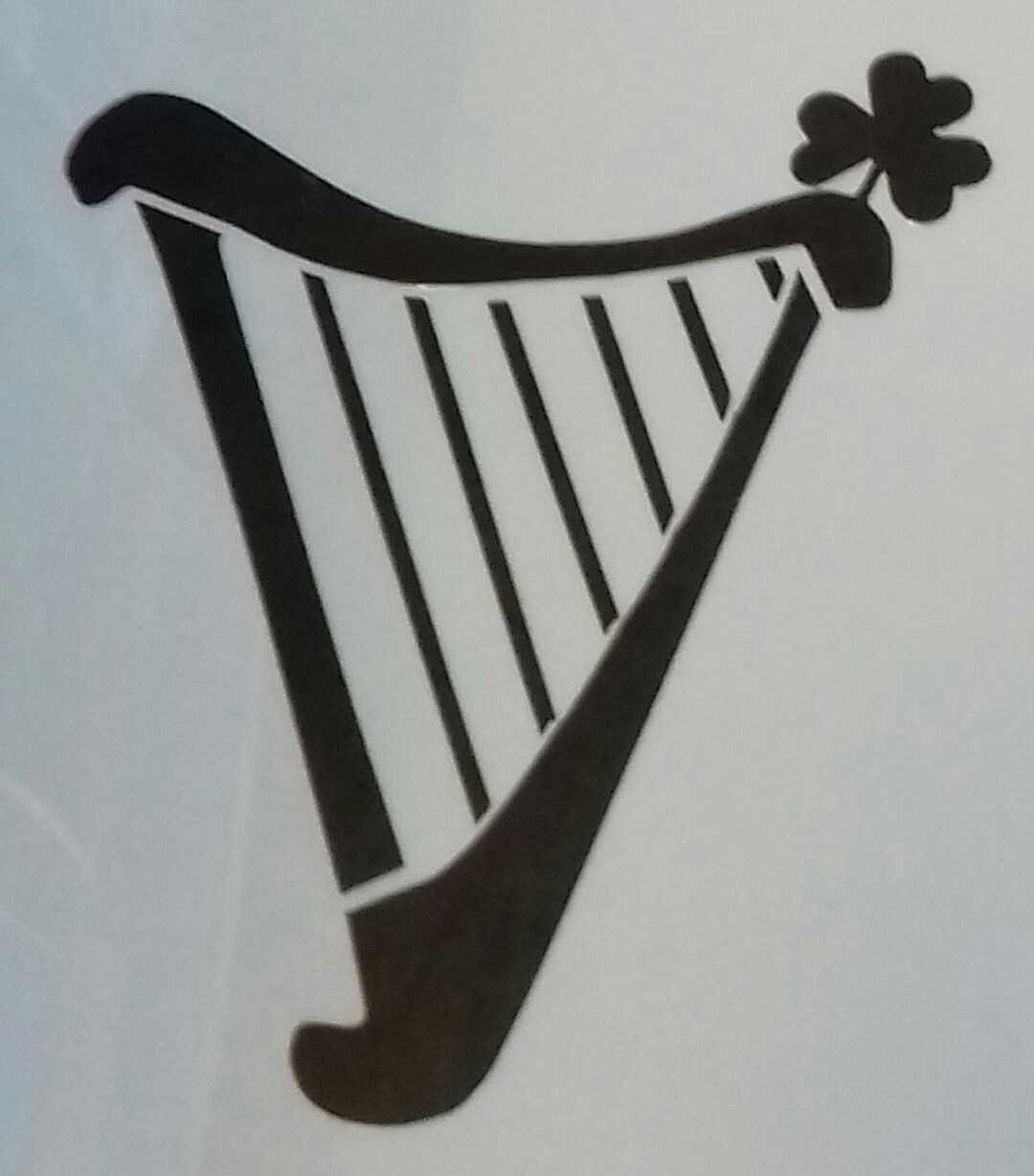 Harp Mylar Stencil Sheets for Greeting Card Making / Wall Border Music ...