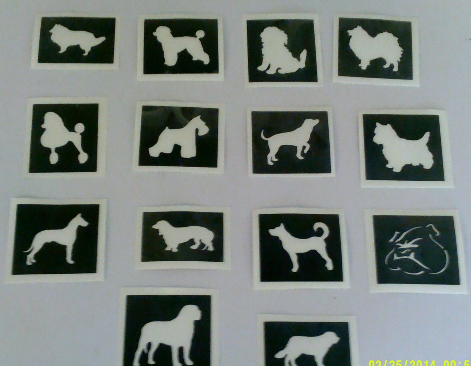 Dog Stencils for Glitter Tattoos (mixed) - Pick as Many as You Want ...