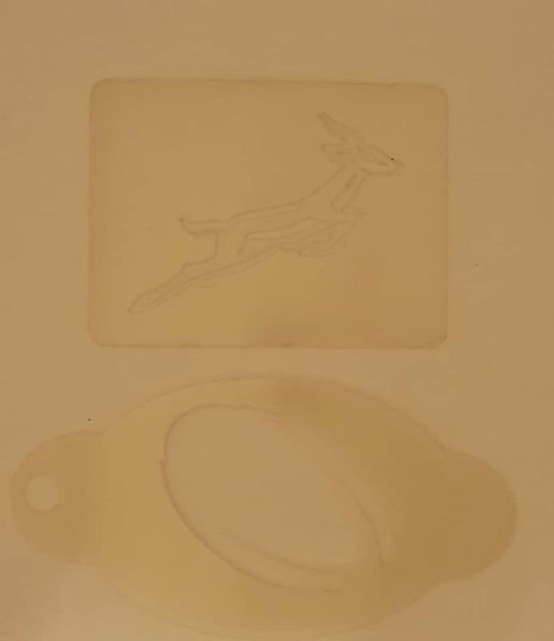 South Africa Springbok & Rugby Ball Face Painting Stencils - Reusable ...