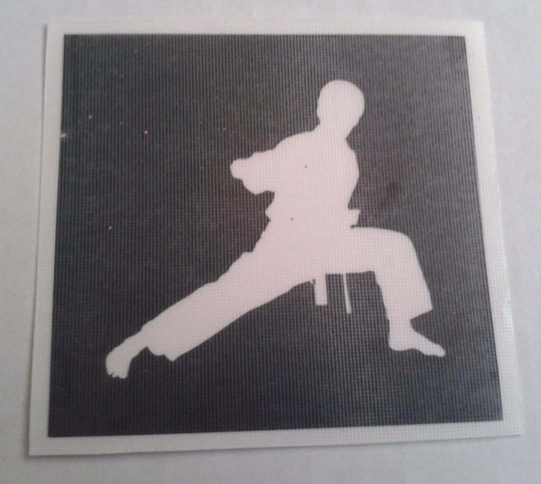 Taewkondo / Judo Stencils for Etching on Glass Olympics Sport Martial ...